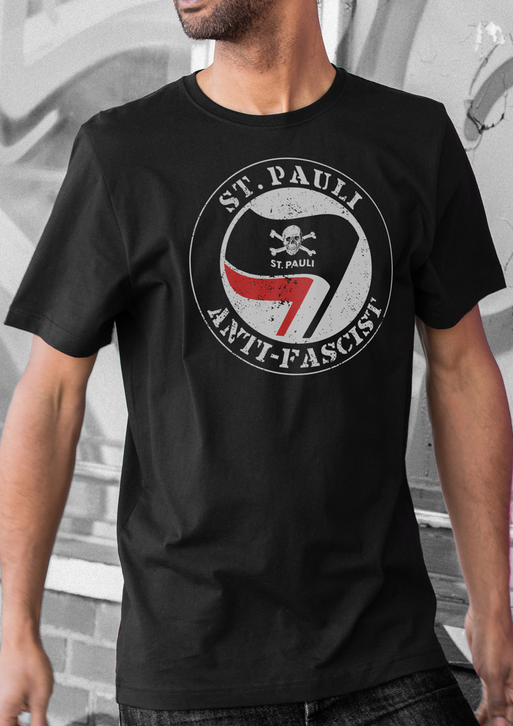 T-Shirt Anti Fascist Black | FC St. Pauli Official Shop