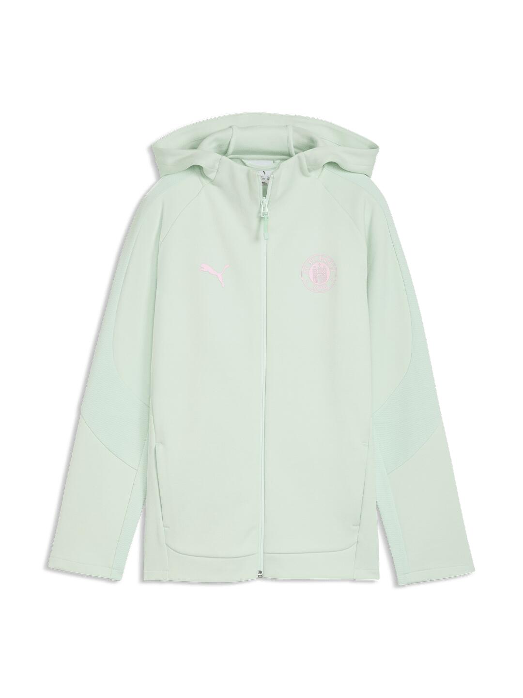 FC St. Pauli x Puma Kids EVOSTRIPE Hooded Jacket Mint 2026–27