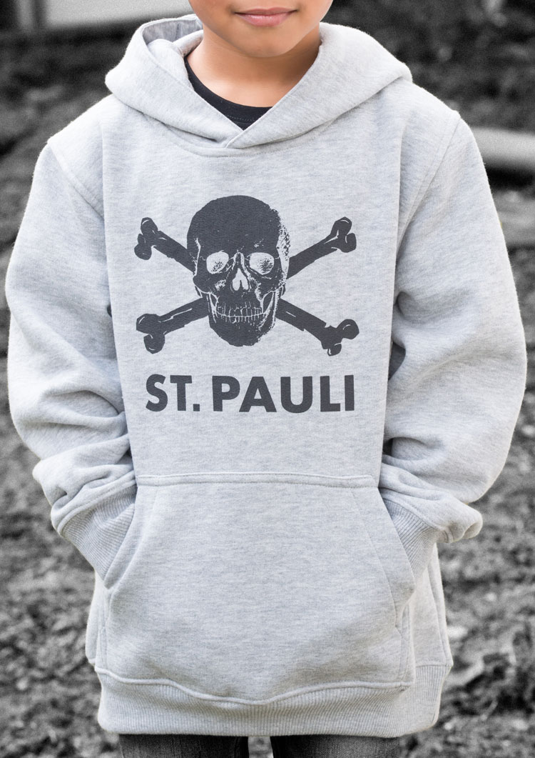 Children's Hooded sweater Skull Grey | 164 | SP072403-164