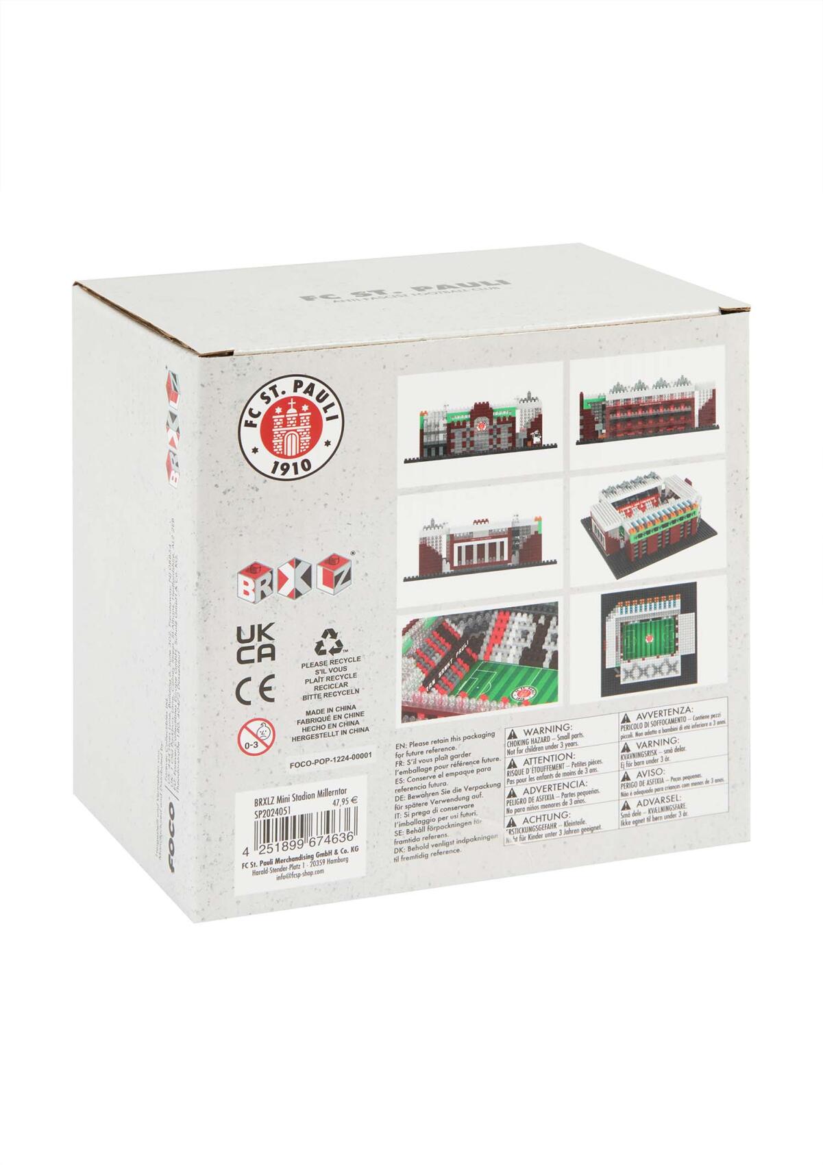 FC St. Pauli Mini Stadion Bausatz BRXLZ 3D