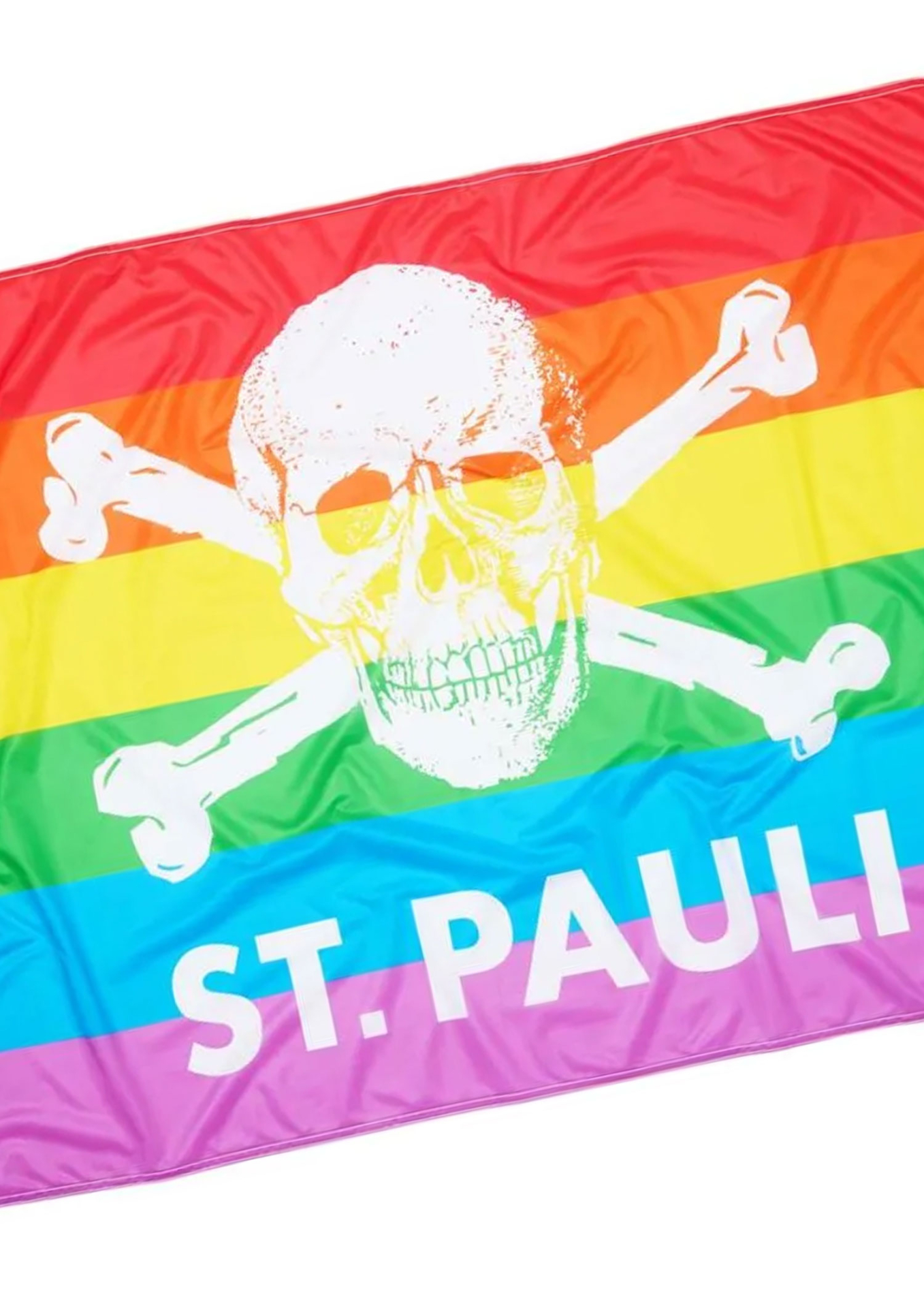 Hissfahne Totenkopf Regenbogen 150 x 250 cm | SP2624002